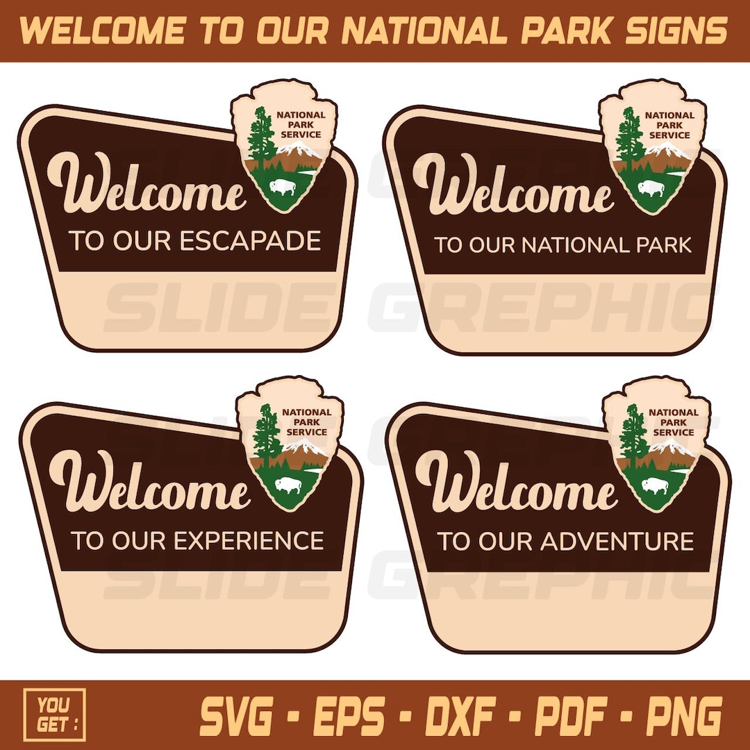 Editable National Park Signs, National Park Gifts, Welcome to Our ...