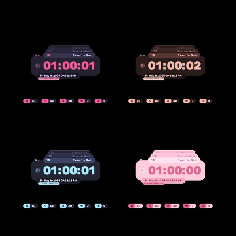 The Ultimate Streamathon Timer - Highly Customizable Marathon Widget ...