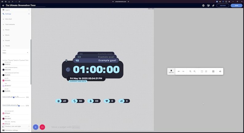 The Ultimate Streamathon Timer - Highly Customizable Marathon Widget ...