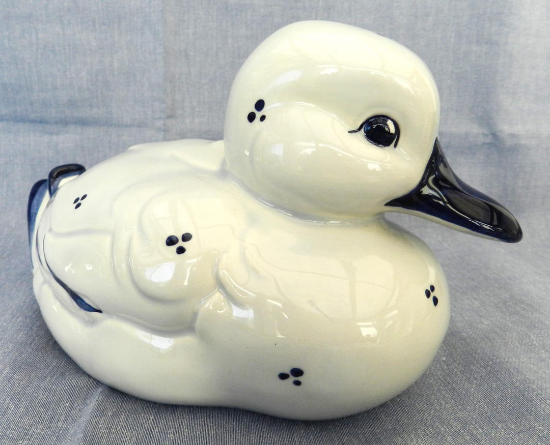 Gilde Original Delft Vintage Duck, Hand Painted Signed M.schmeink - Etsy