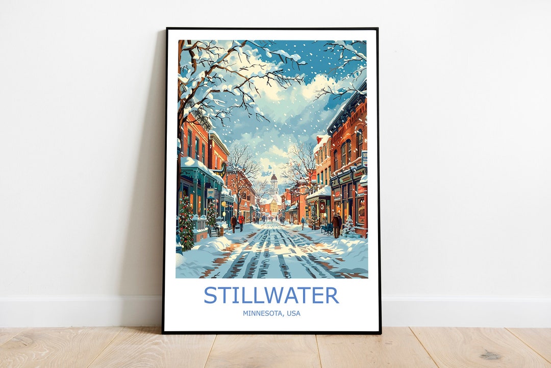 Stillwater Travel Print Stillwater Wall Art Stillwater Travel Poster ...