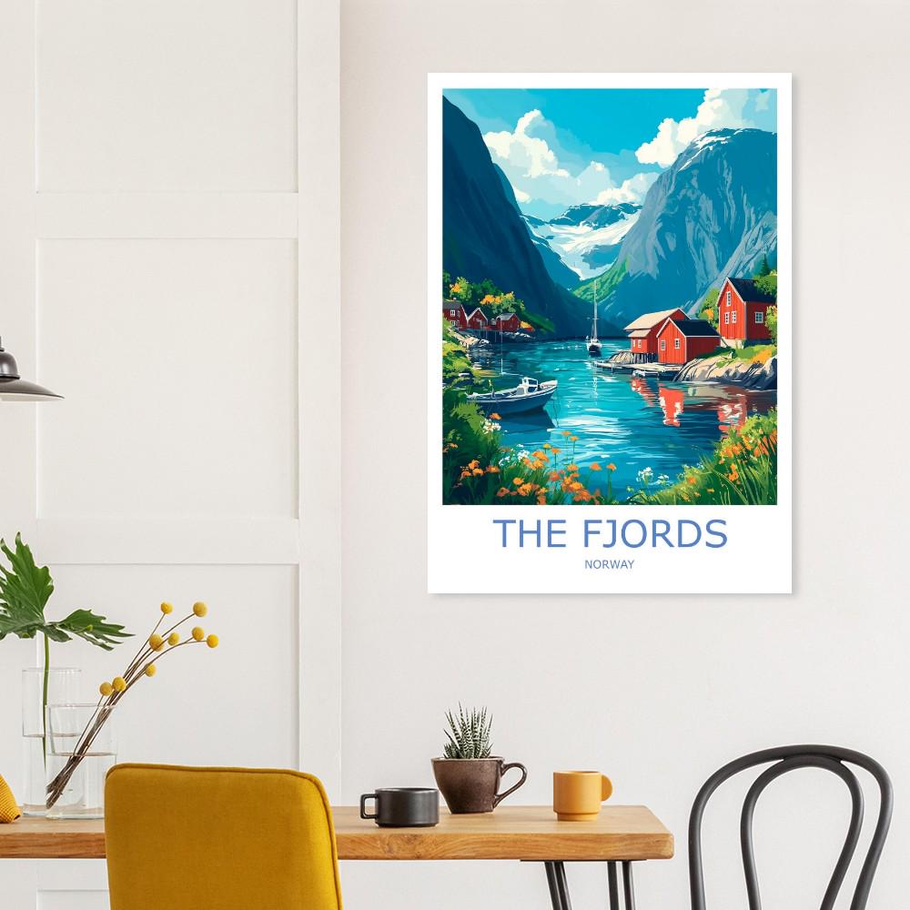 Fjords Travel Print Fjords Wall Art Fjords Travel Poster Fjords Gift ...