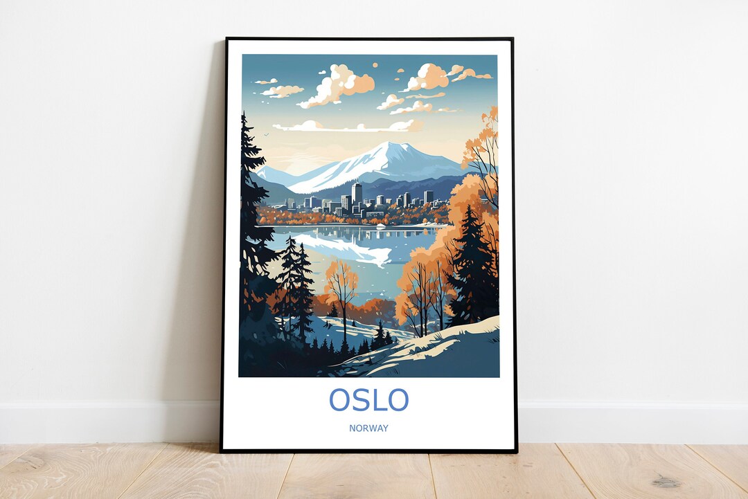 Oslo Travel Print Oslo Wall Art Oslo Travel Poster Oslo Wall Decor Home ...