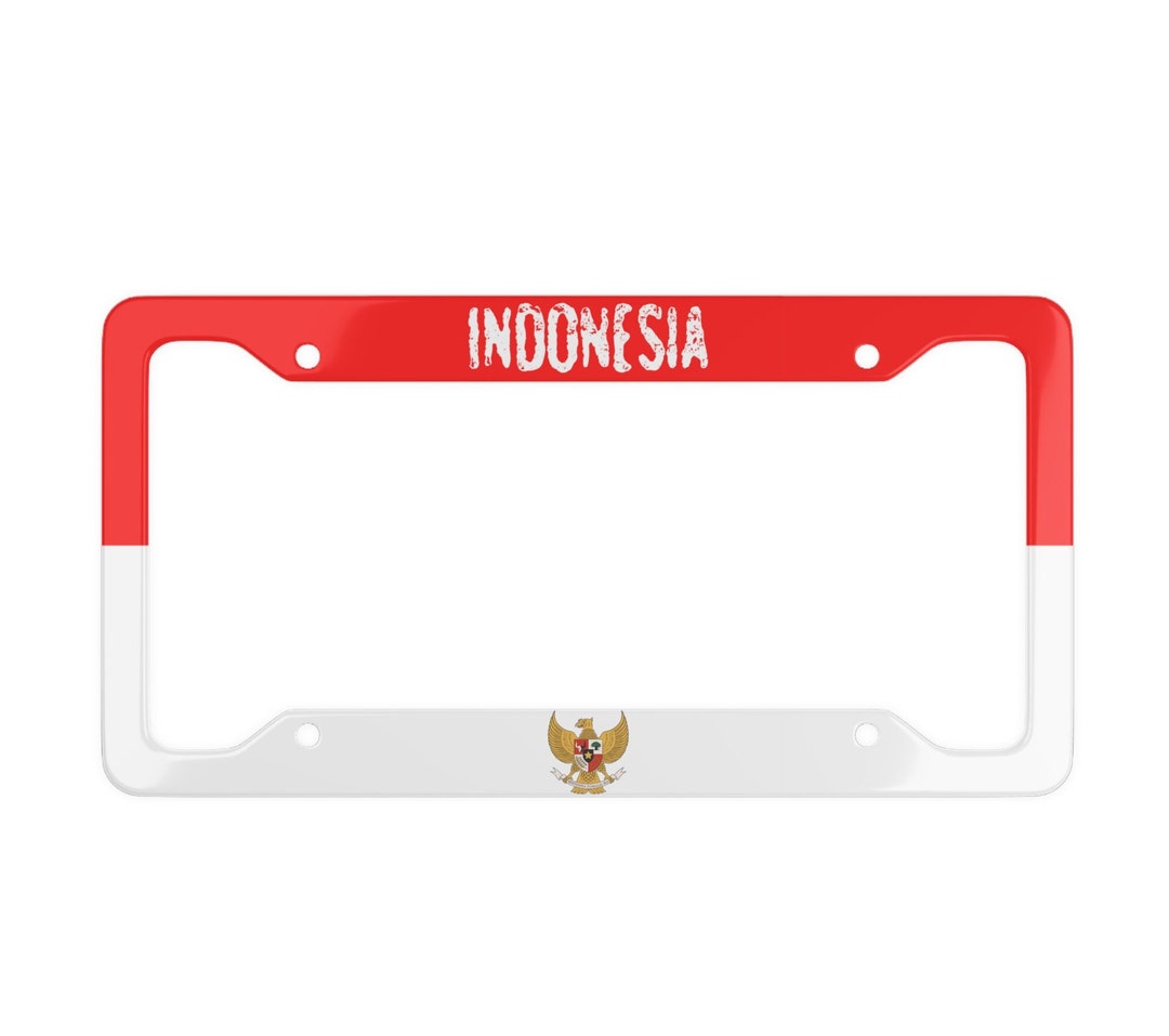 Indonesia License Plate Frame - Etsy