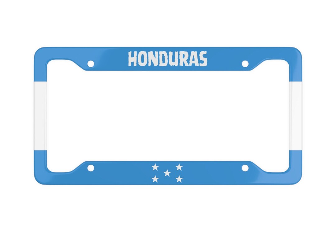 Honduras Flag Car Accessory, Honduran License Plate Frame Gift, HN ...