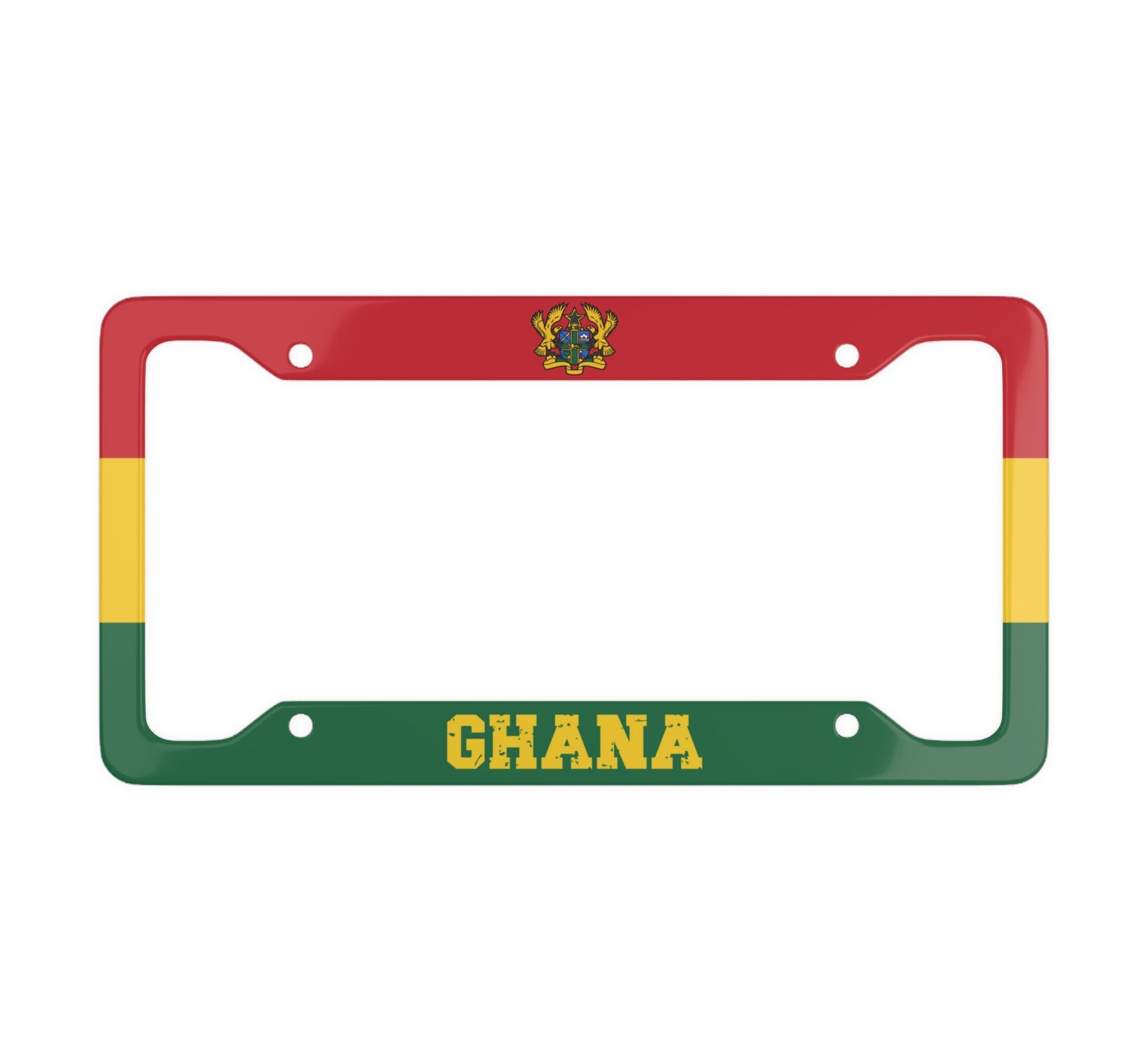 Custom Ghana License Plate Frame, Ghana Coat of Arms - Etsy
