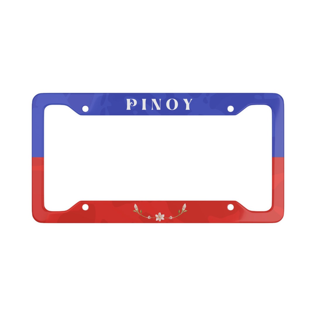 Philippines License Plate Frame Personalized, Philippine Flag Car Plate ...
