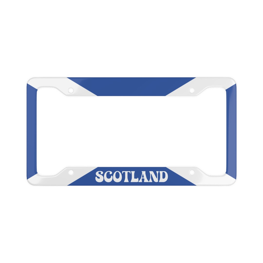 Scotland Personalized License Plate Frame, Scotland Flag Custom Car ...