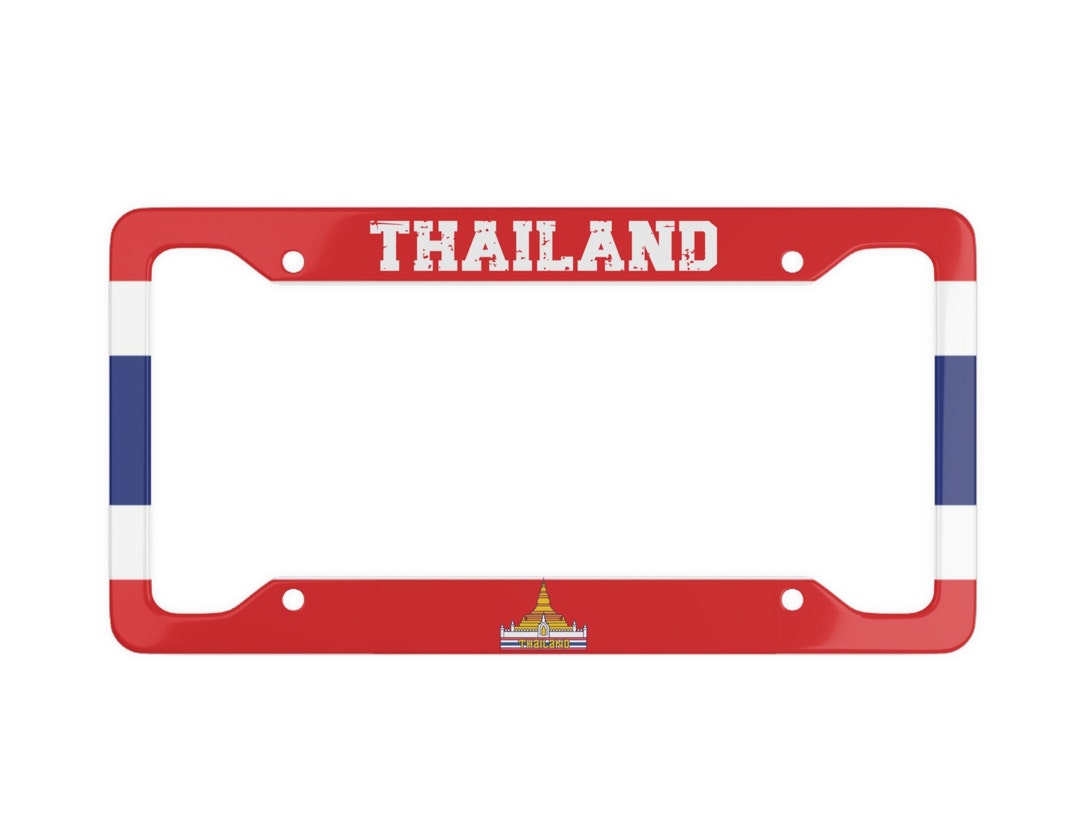 Thailand Flag Car Accessory, Thai License Plate Frame Gift, TH ...