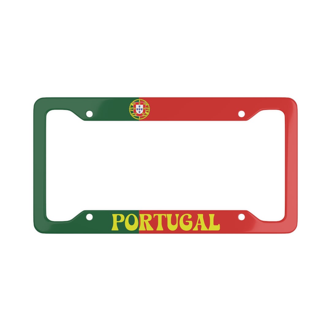 Portugal Personalized License Plate Frame, Portugal Flag Custom Car ...