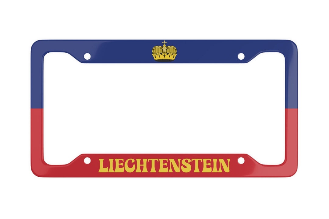 Liechtenstein Personalized License Plate Frame, Liechtenstein Flag ...