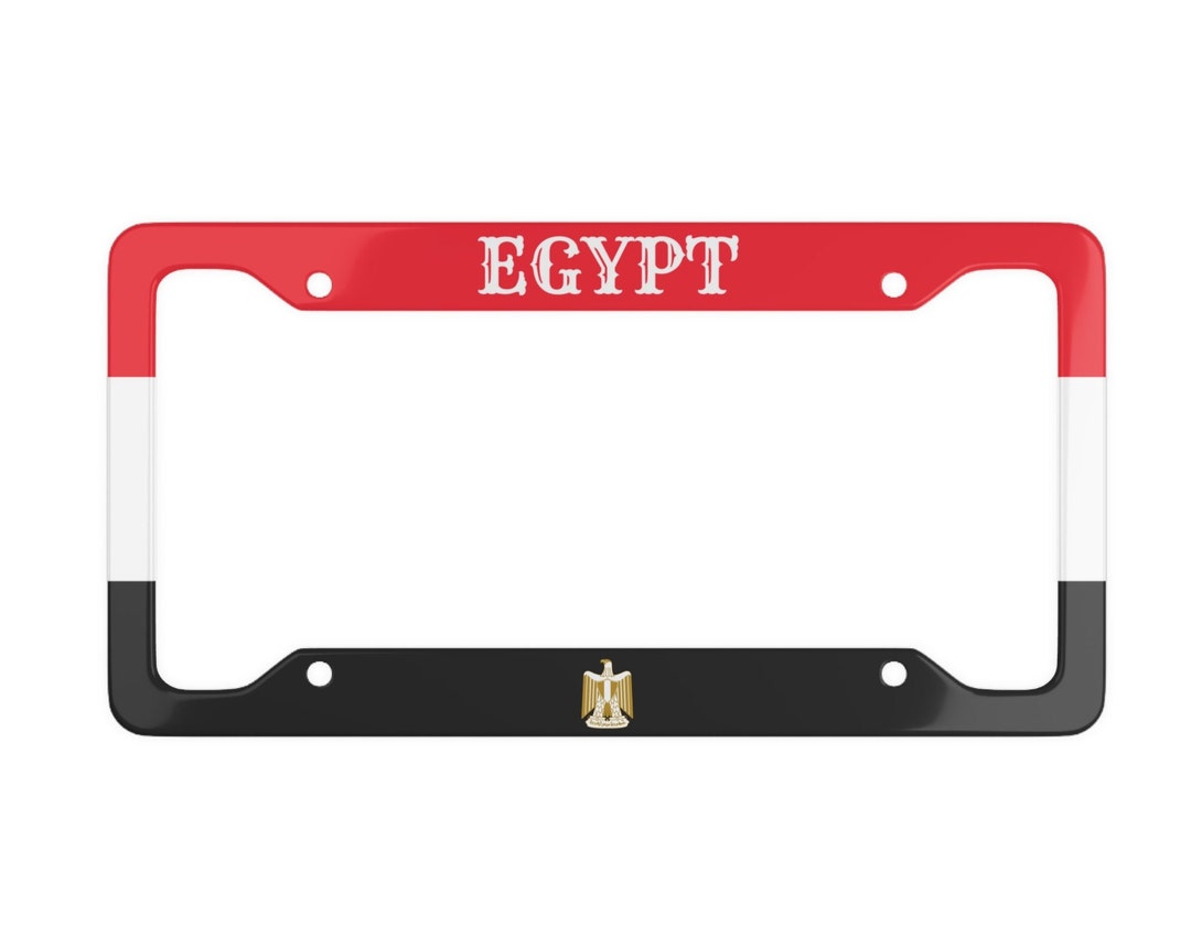Egypt Flag Car Accessory, Egyptian License Plate Frame Gift - Etsy