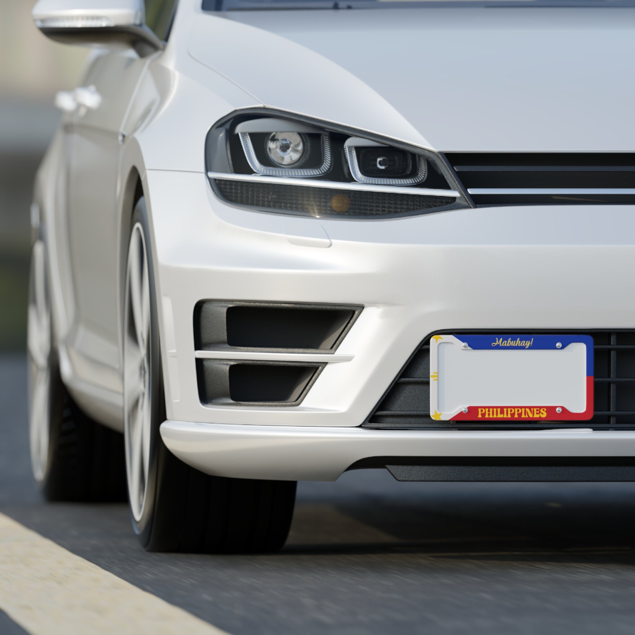 Philippine Flag Car Accessory, Mabuhay License Plate Frame, Filipino ...