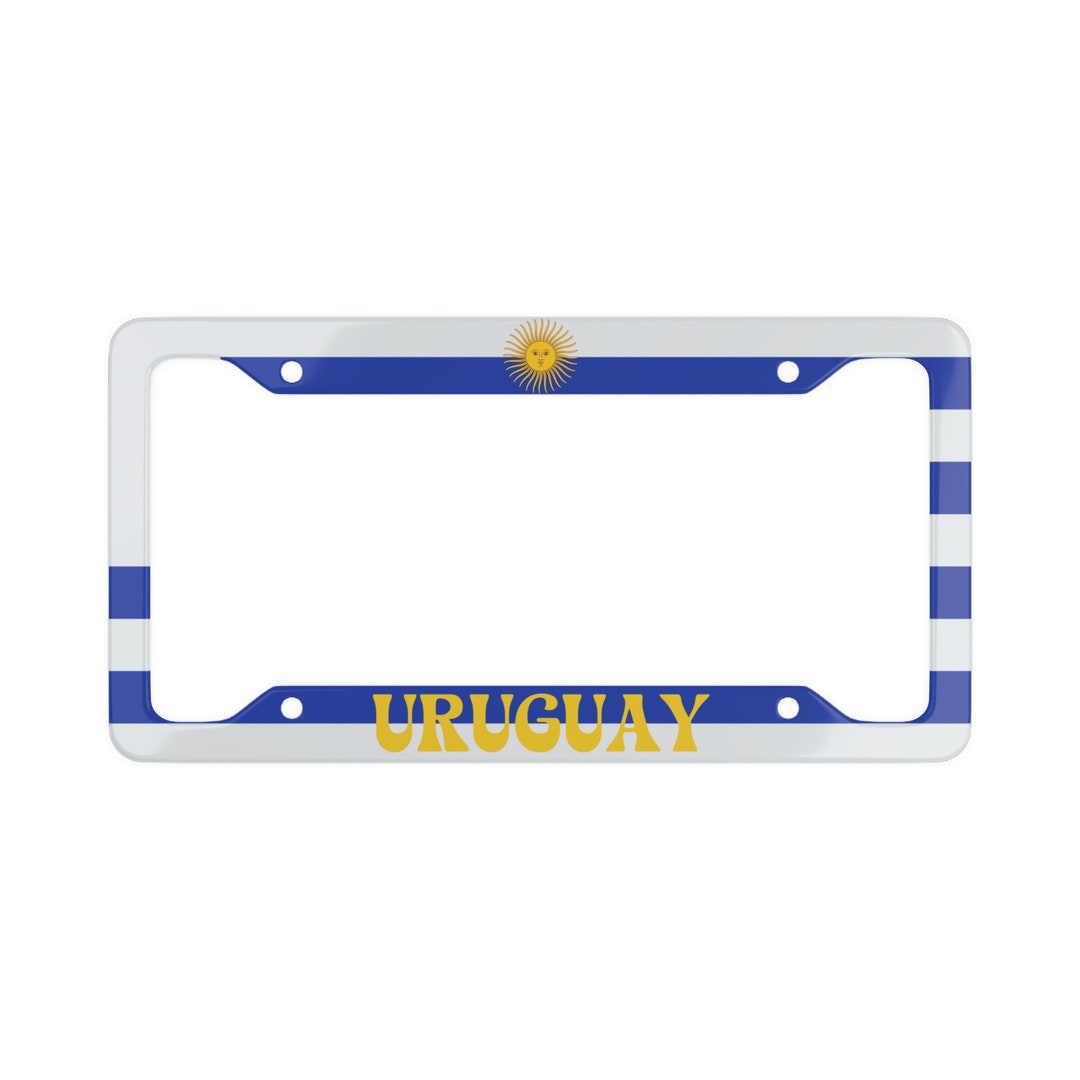 Uruguay Personalized License Plate Frame, Uruguayans Flag Custom Car ...