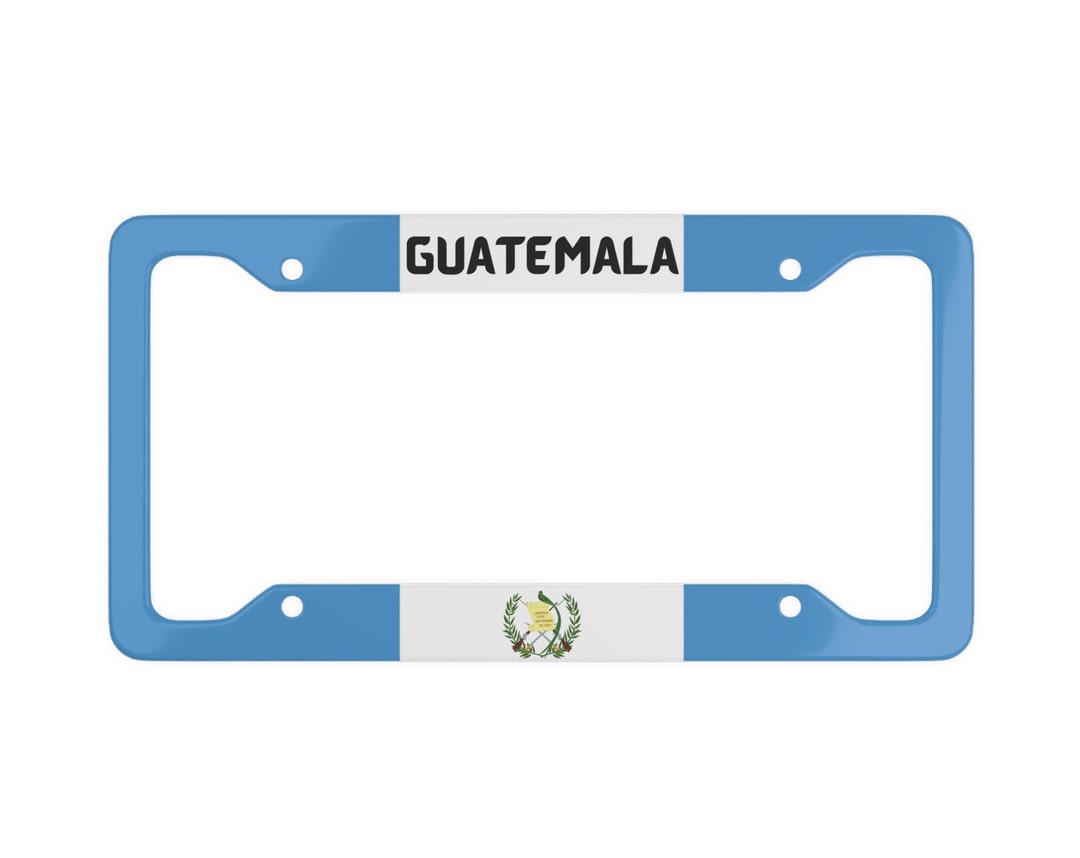 Guatemala Flag Car Accessory, Guatemalan License Plate Frame Gift - Etsy