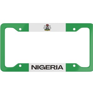 Nigeria Personalized License Plate Frame Nigeria Flag Custom Car Plate ...
