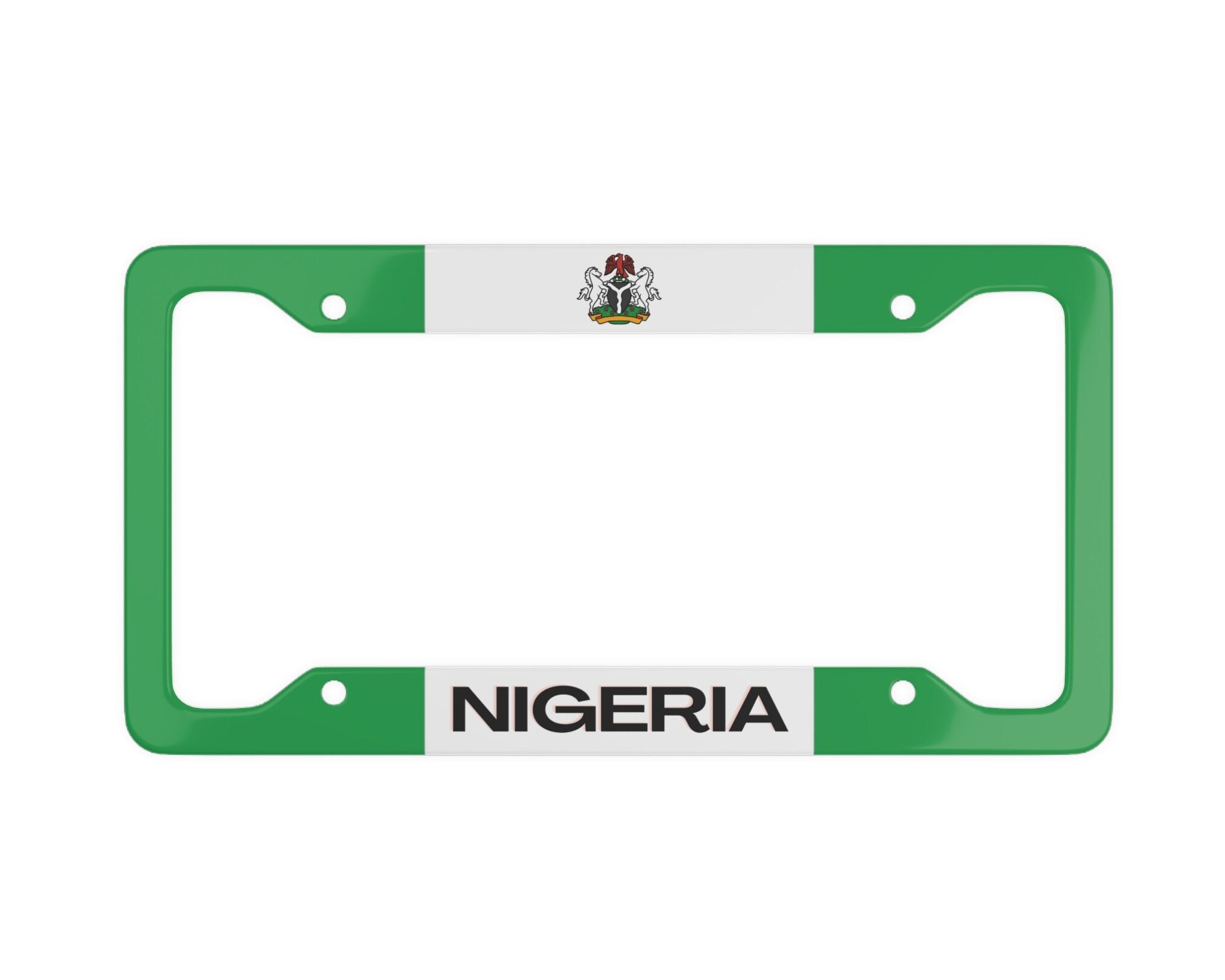 Nigeria Personalized License Plate Frame Nigeria Flag Custom Car Plate ...