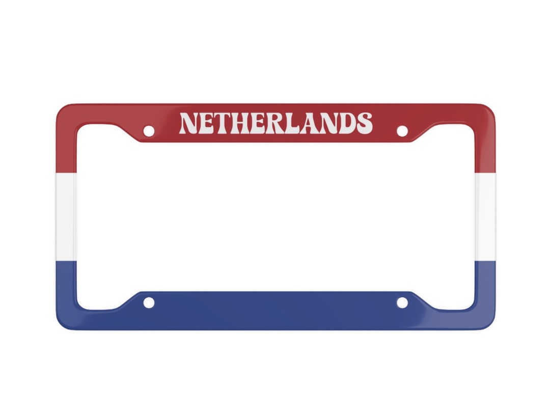 Netherlands Flag Car Accessory, Dutch License Plate Frame - Etsy