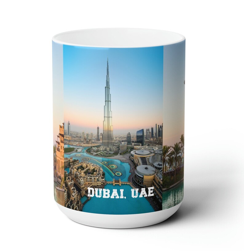 Dubai UAE Souvenir Mug, I Love Dubai, Trip to Dubai, Burj Khalifa, Burj ...
