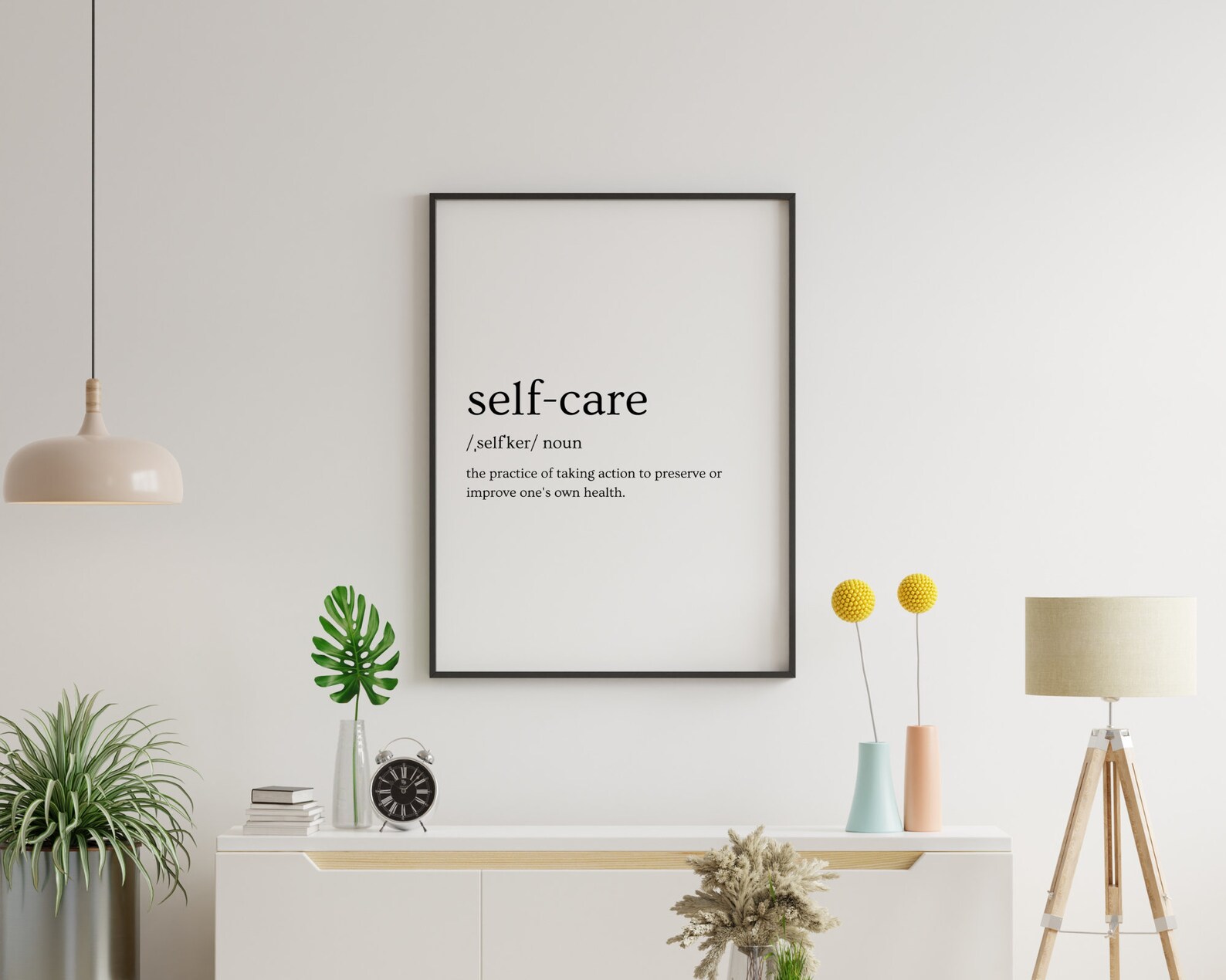 Self Care Meaning | Self Care Wall Art | Motivational | Self Love Art ...