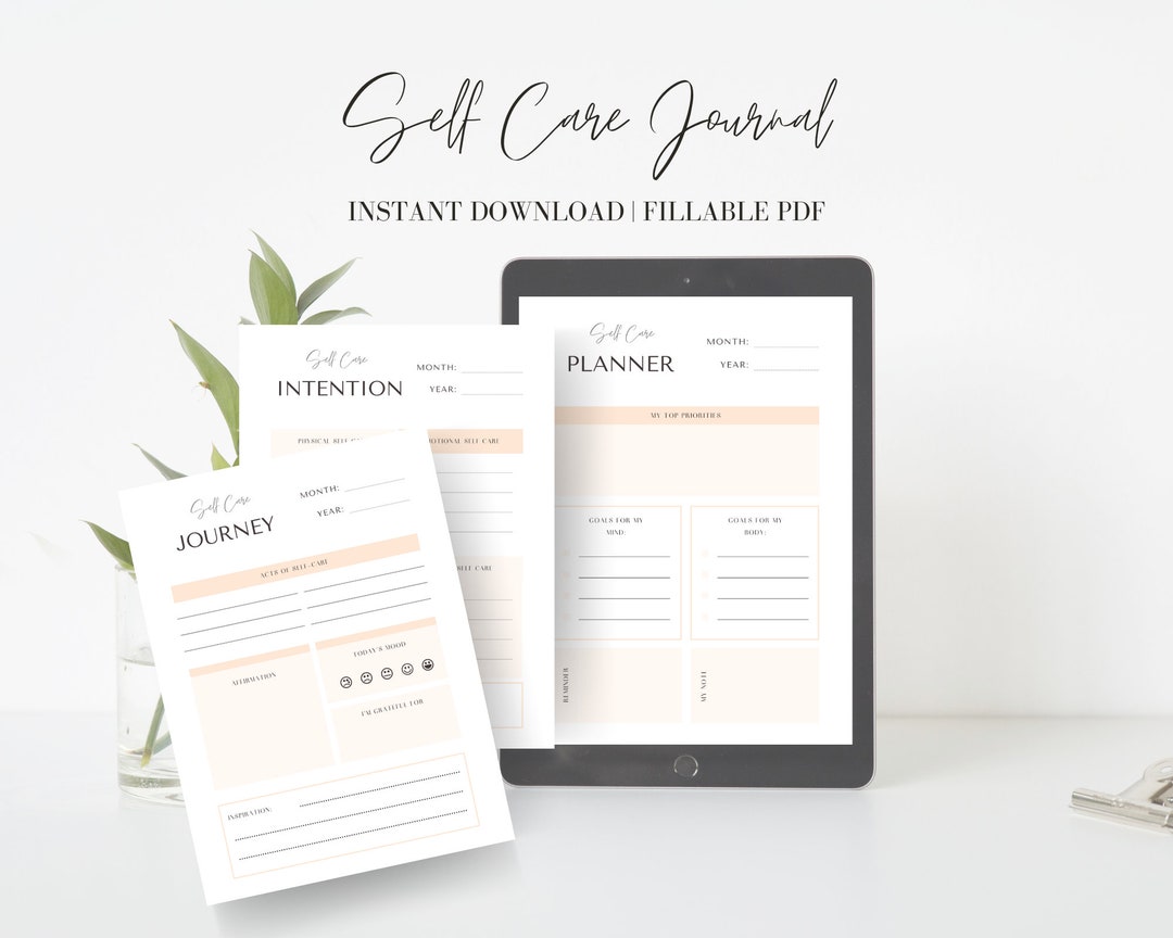 Printable Self Care Journal | Self Care Tracker | Self Notes | Self ...