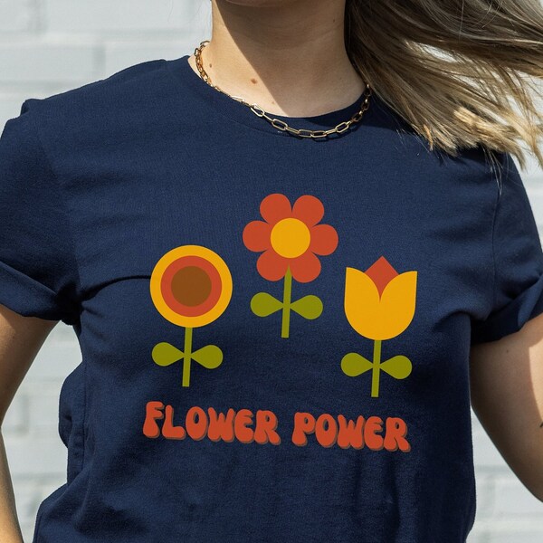 60s Flower Power Shirt - Etsy