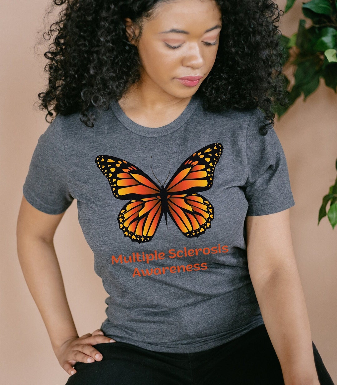 Multiple Sclerosis Awareness Butterfly T Shirt, World MS Day Shirt, MS ...