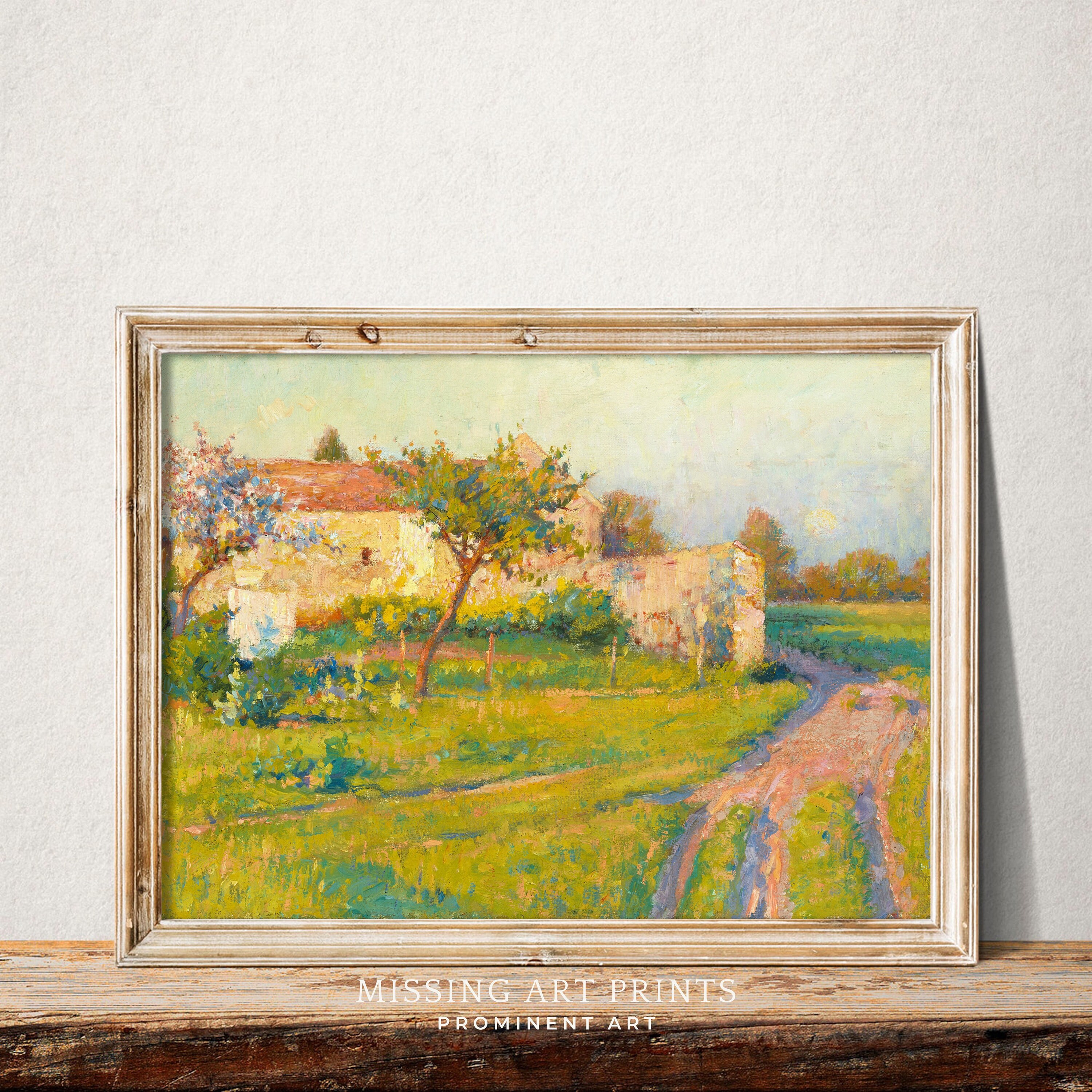 Spring Digital Print Colourful Landscape Wall Art Landscape Printable ...