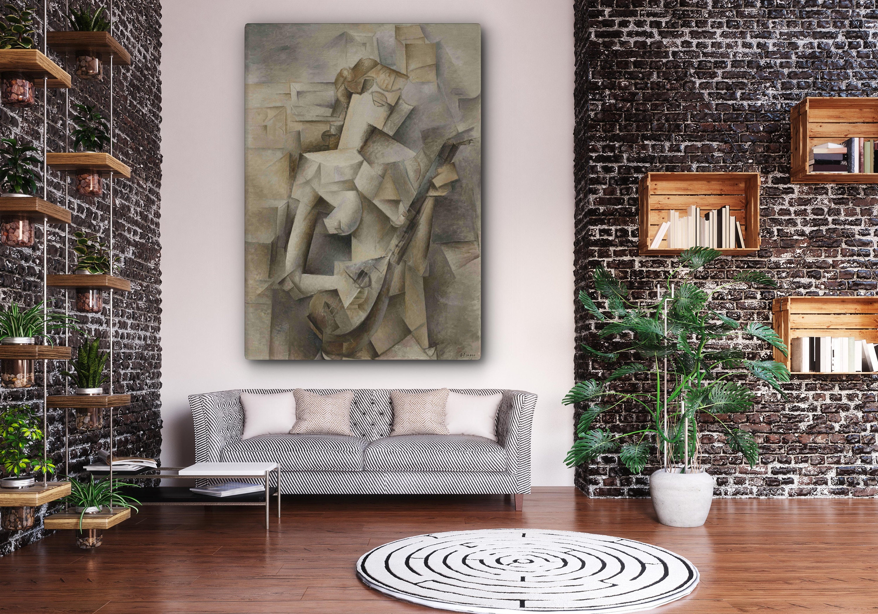 Pablo Picasso mandolin Girl Canvas Print, Pablo Picasso mandolin Girl ...