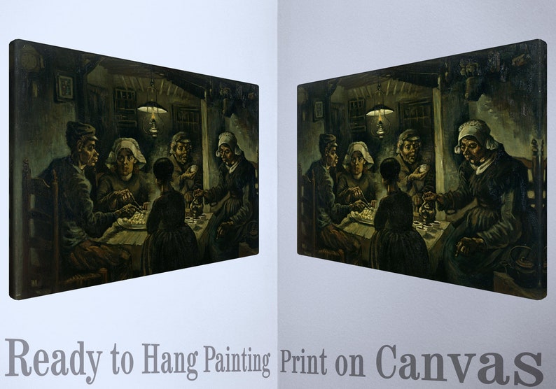 Van Gogh Potato Eaters, (1885 Van Gogh Museum, Amsterdam) Painting, Van ...