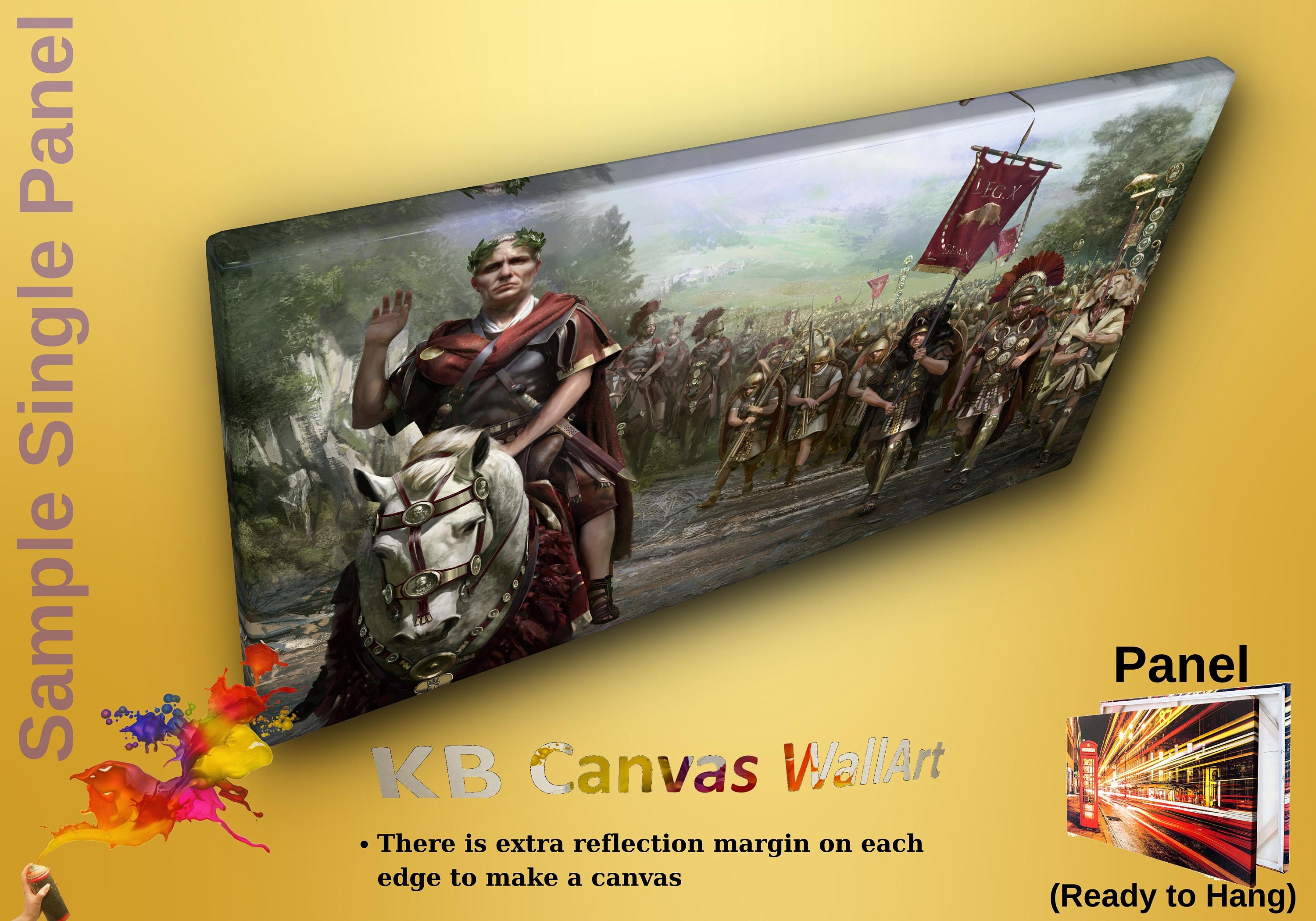 Caesar Canvas Painting, Caesar Canvas Poster, Caesar Canvas Print, Home ...