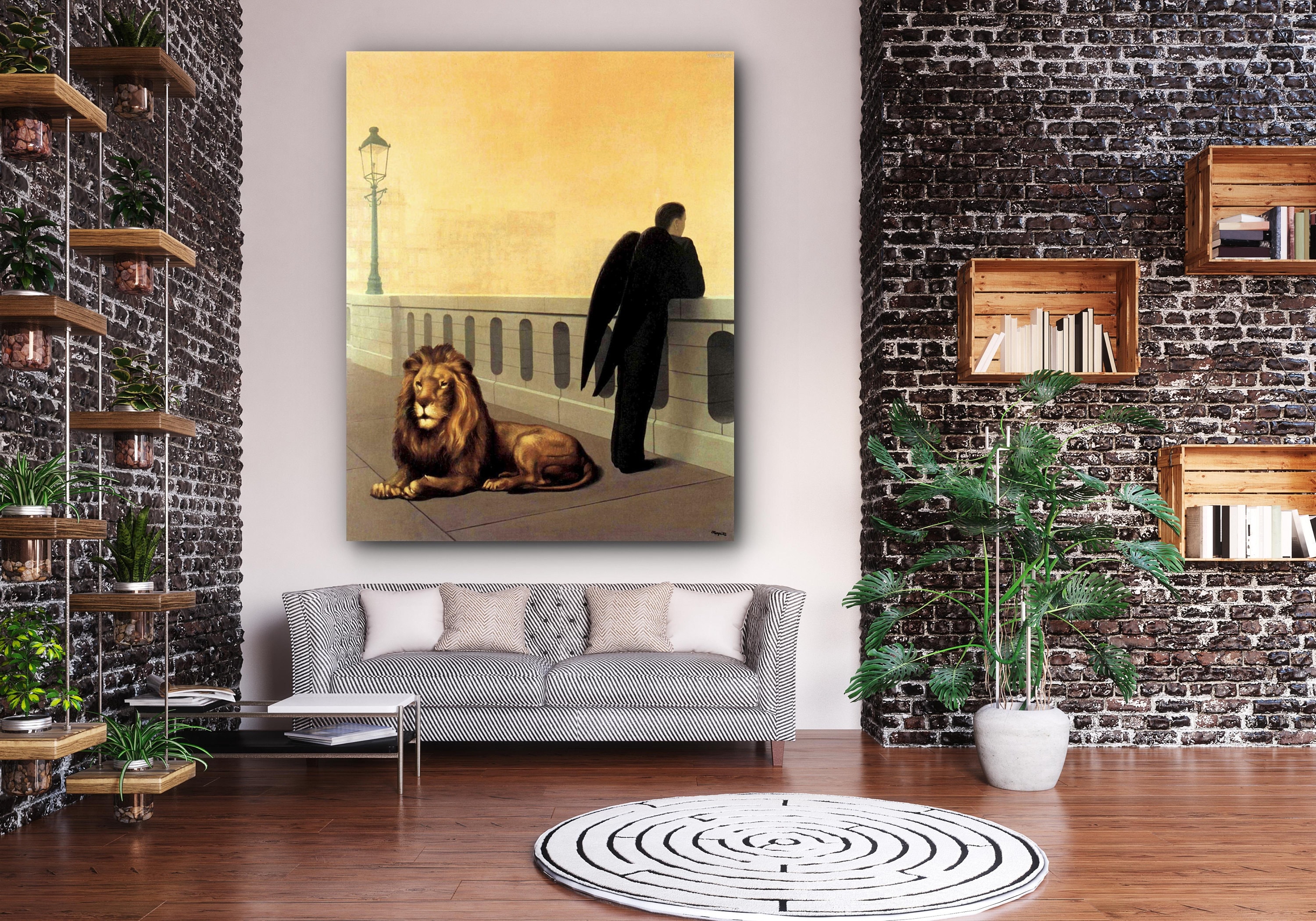 René Magritte (homesickness, 1940) Canvas Prints, René Magritte Canvas ...
