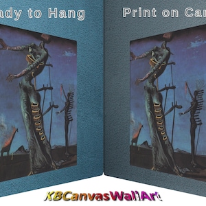 Salvador Dali (the Burning Giraffe) Print, Salvador Dali (the Burning ...
