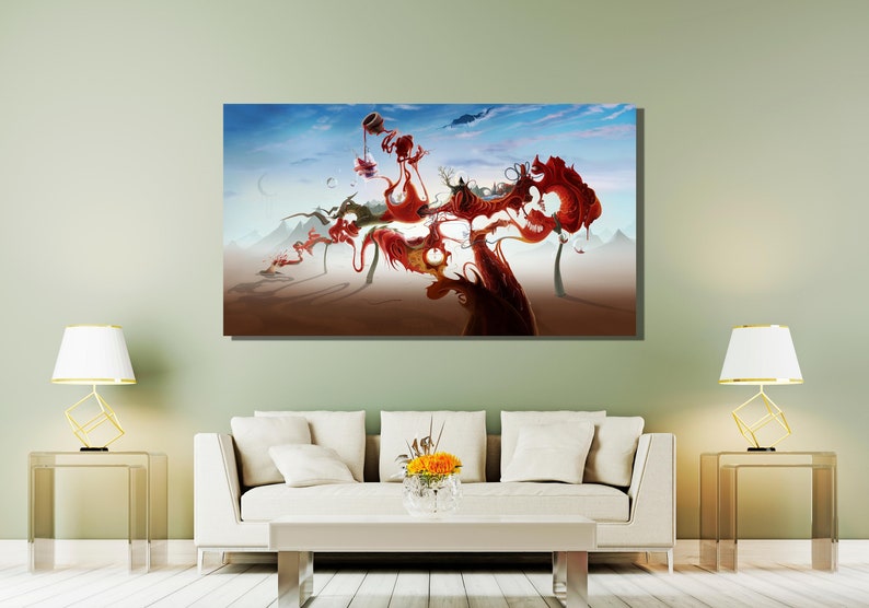 Salvador Dali Poster, Salvador Dali Pale Tree Print, Salvador Dali ...