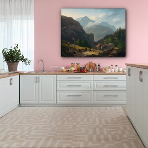 François Diday ( Figures With Mountains) Canvas Prints, François Diday ...