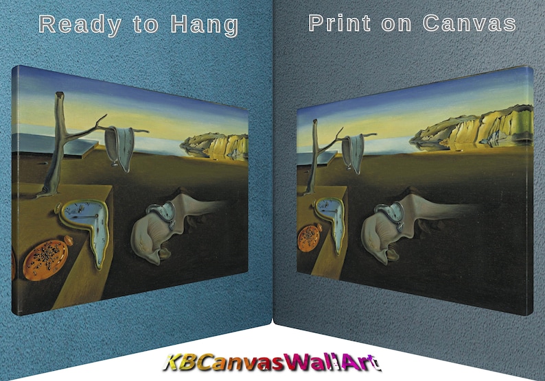 Salvador Dali (the Persistence of Memory) Print, Salvador Dali Canvas ...