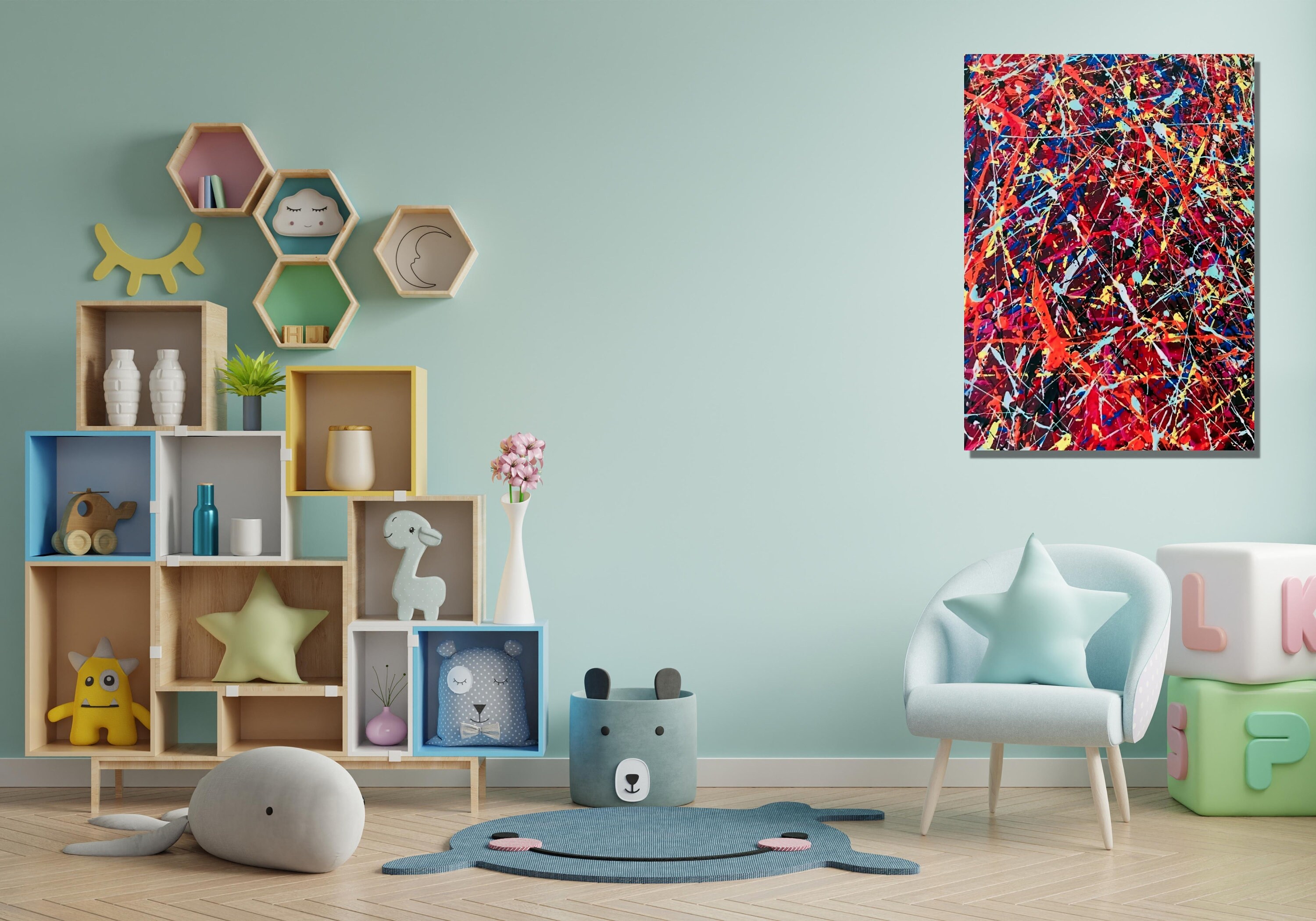 Jackson Pollock Art, Pollock Splatter Print Home Wall Decor, Jackson ...