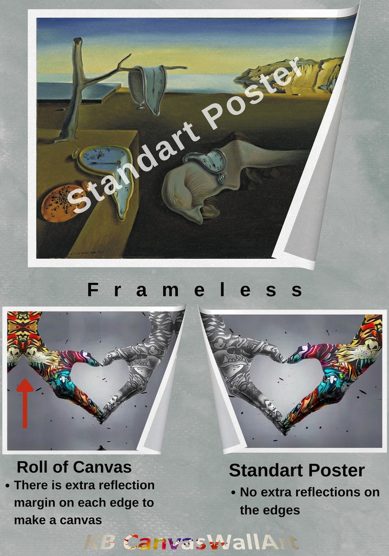 Salvador Dali the Persistence of Memory Print, Salvador Dali Canvas ...