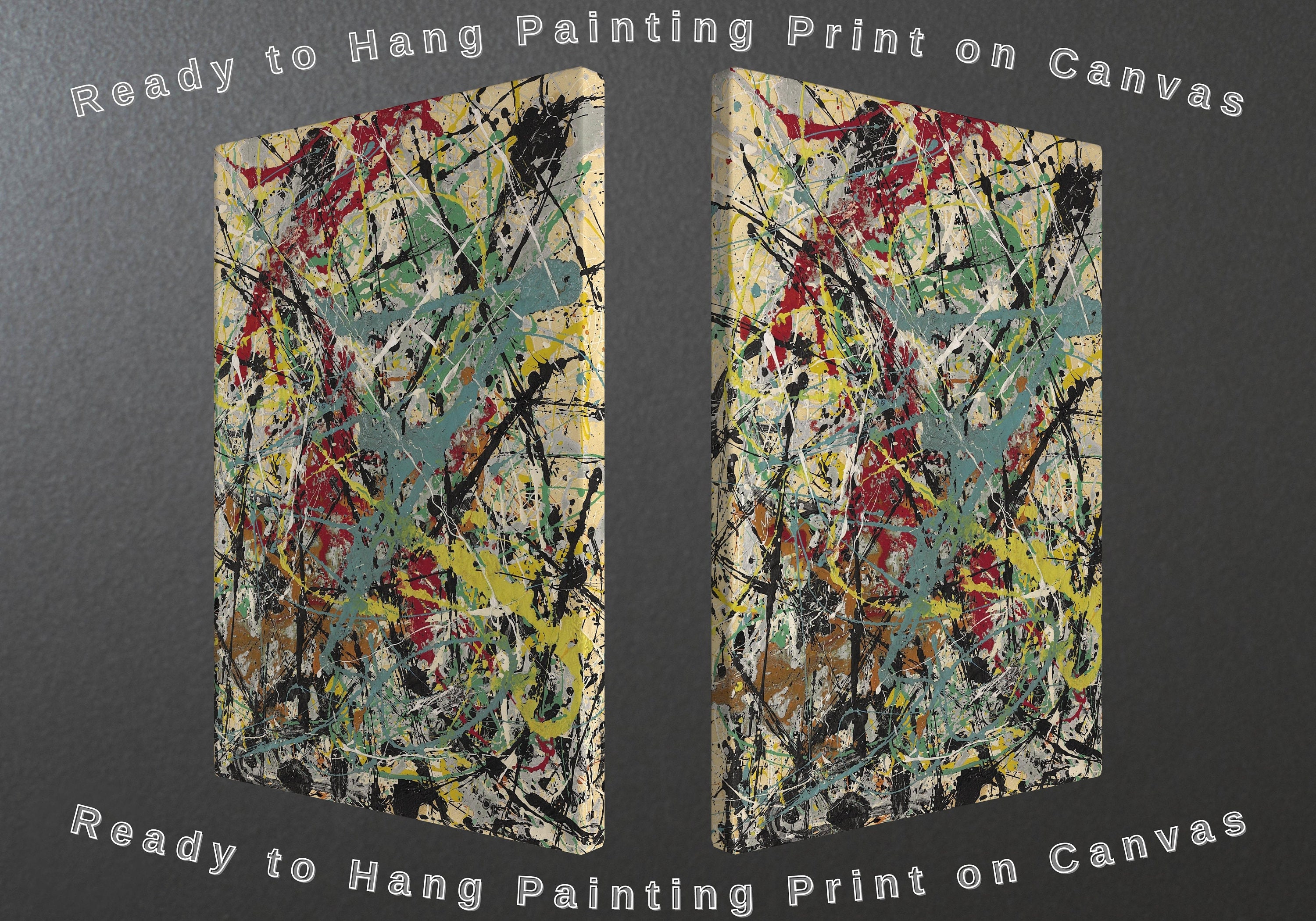 Jackson Pollock Art, Jackson Pollock Canvas Modern Abstract Printing ...