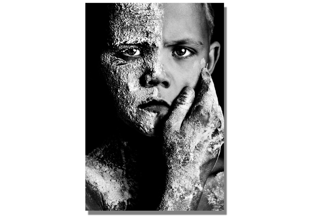 The Face of Pain and Innocence Painting, the Face of Pain and Innocence ...