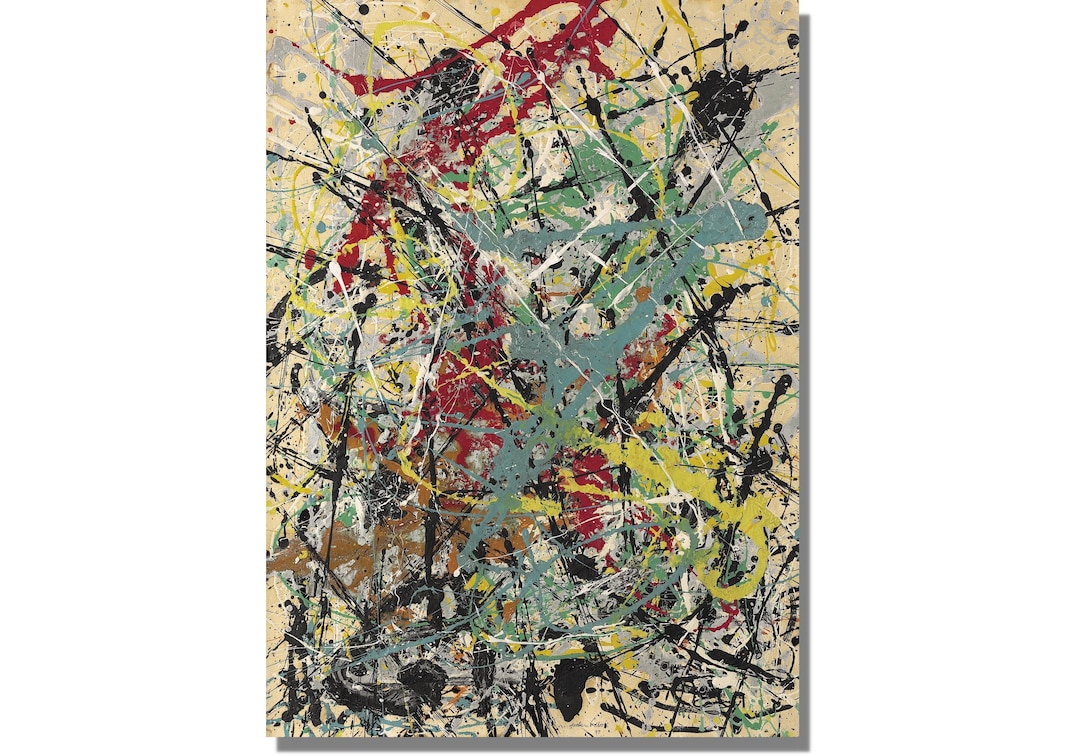 Jackson Pollock Art, Jackson Pollock Canvas Modern Abstract Printing ...
