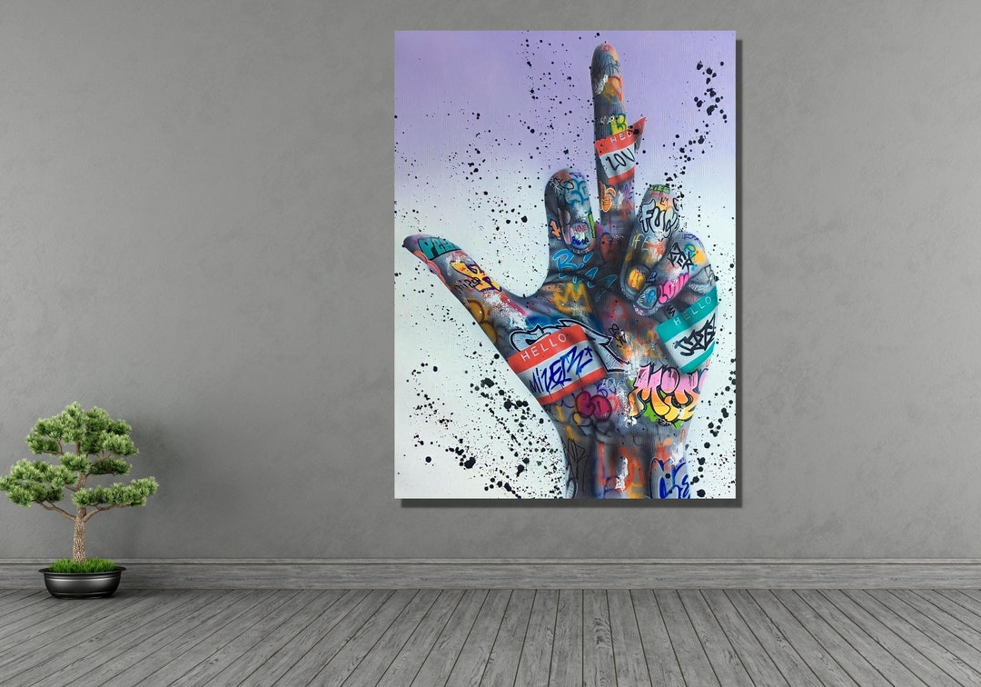 Graffiti Poster, Graffiti, Graffiti Home Decor, Graffiti Canvas ...