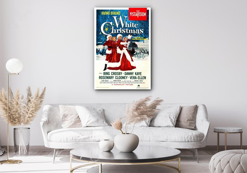 White Christmas Canvas Poster, White Christmas Canvas Prints, White ...