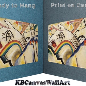 Wassily Kandinsky (cossacks, 1910) Canvas Painting, Wassily Kandinsky ...