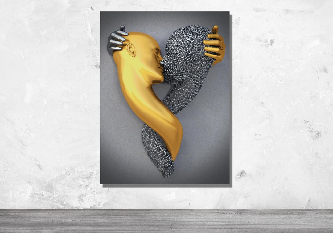 Silver Gold Painting, Silver Gold Poster, Silver Gold Canvas, Silver ...