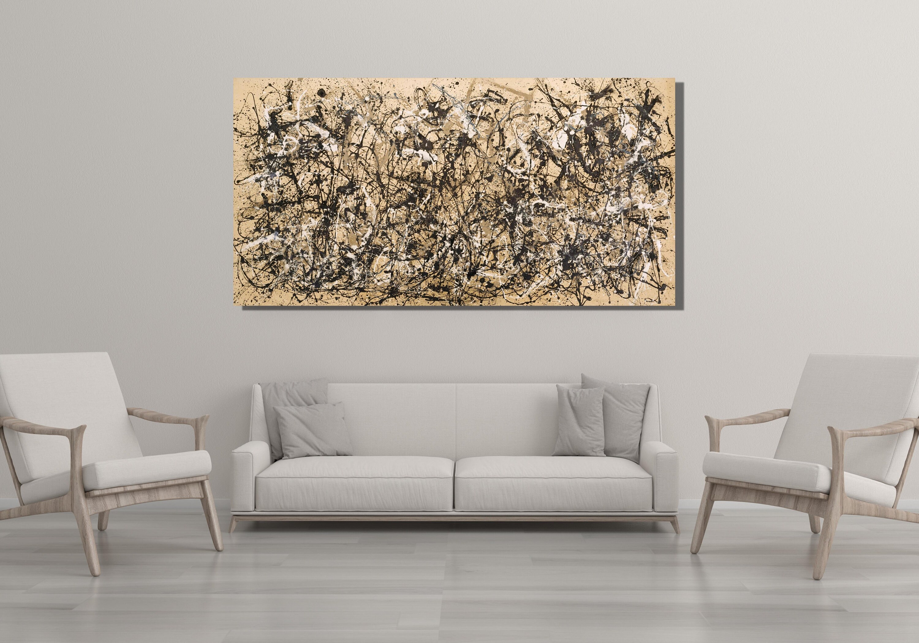 Jackson Pollock Art, Jackson Pollock Canvas Modern Abstract Printing ...