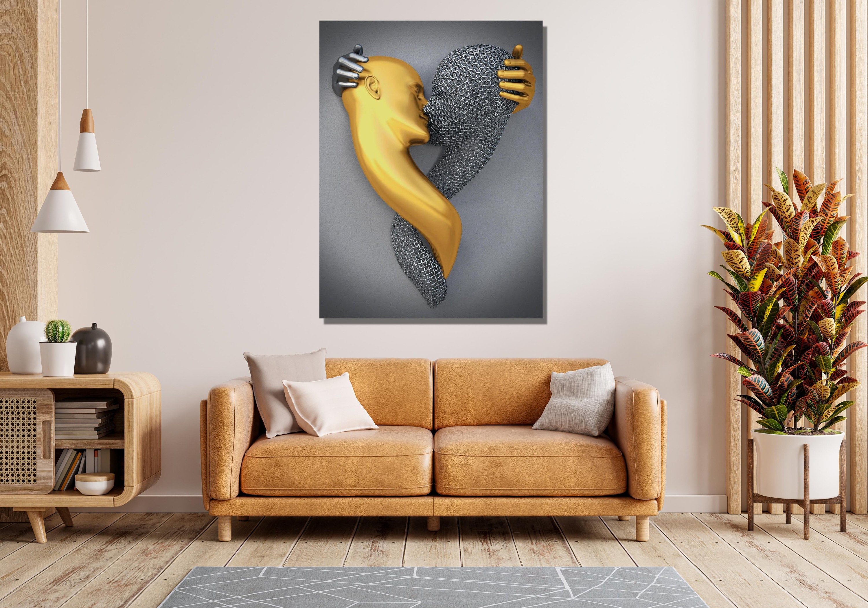 Silver Gold Painting, Silver Gold Poster, Silver Gold Canvas, Silver ...