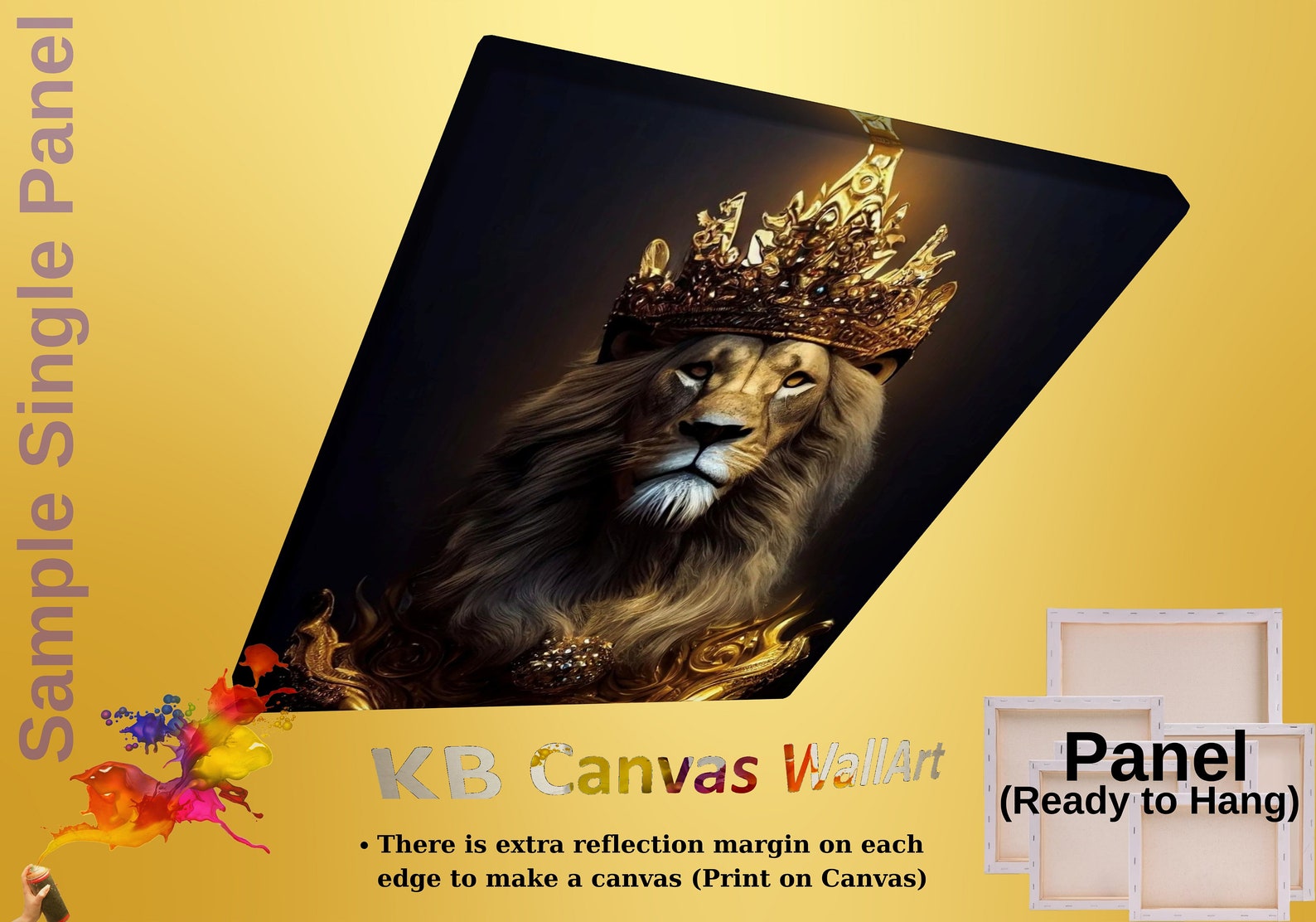 Lion King Canvas Painting, Lion King Canvas Wall Art, Lion King Canvas ...