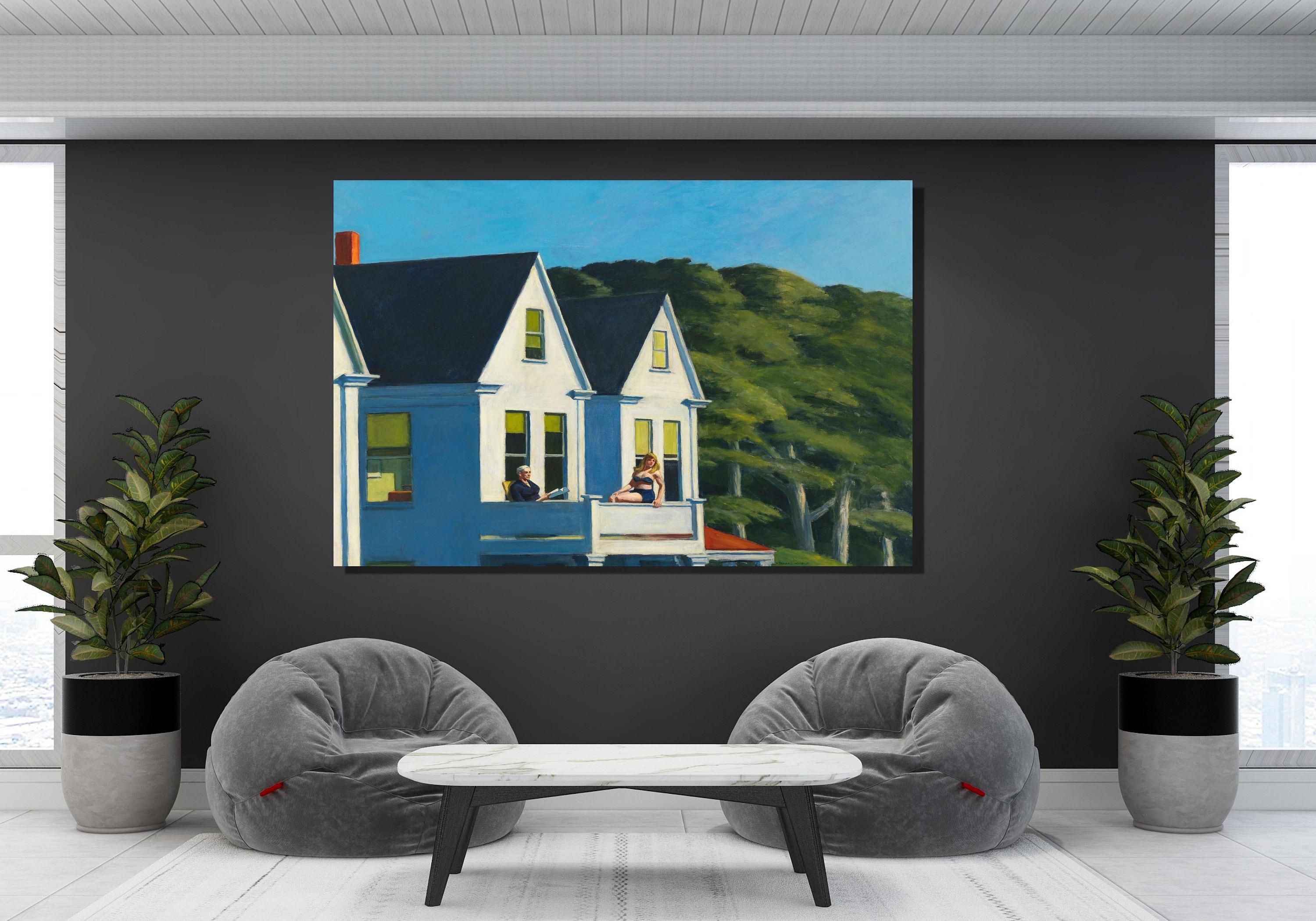Edward Hopper Painting, Edward Hopper Wallart, Edward Hopper Canvas ...