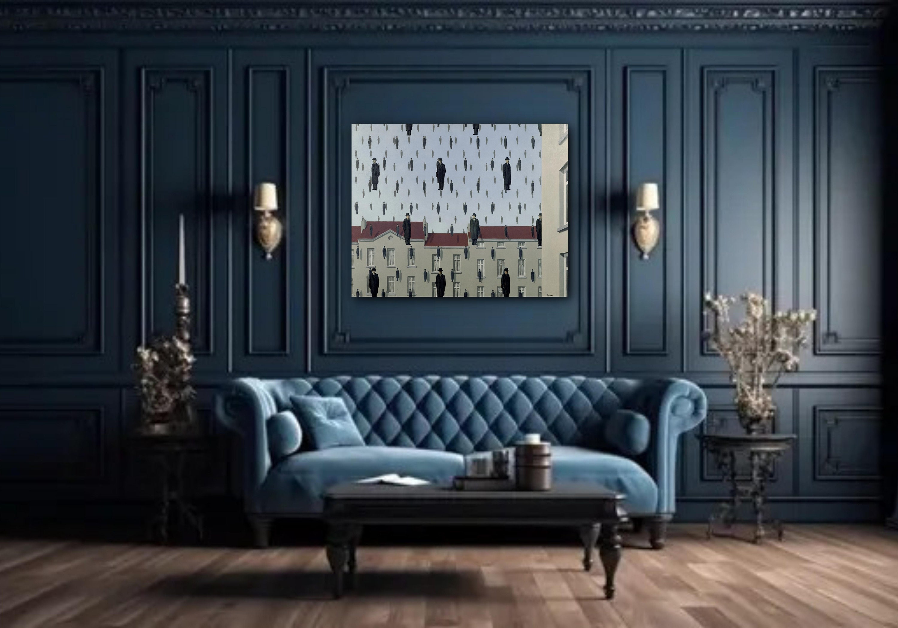 René Magritte (golconda, 1953) Canvas Prints, René Magritte Canvas ...